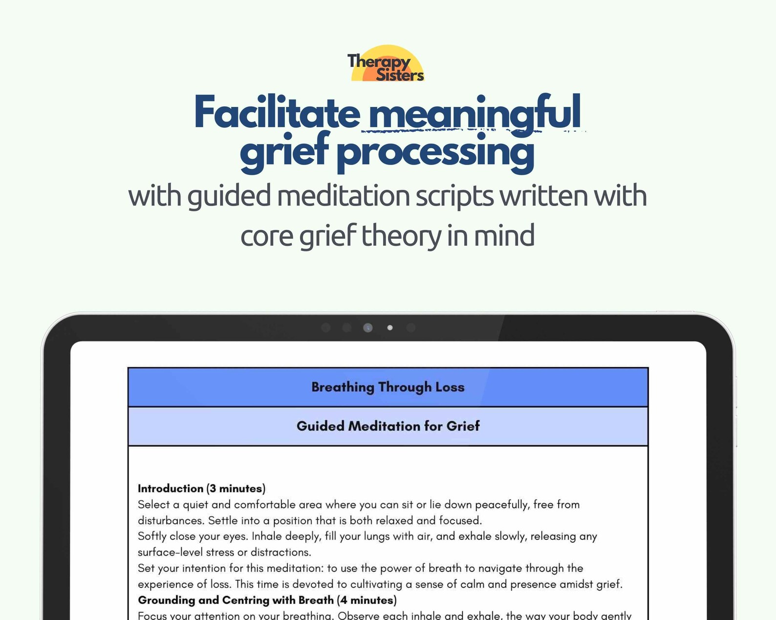 10 X 25-minute Guided Meditation Scripts for Grief | Grief and Loss ...