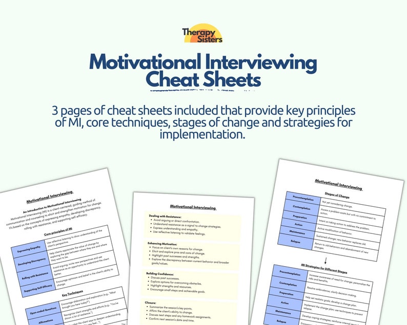 Motivational Interviewing Therapy Questions | MI Therapy Psychotherapy ...