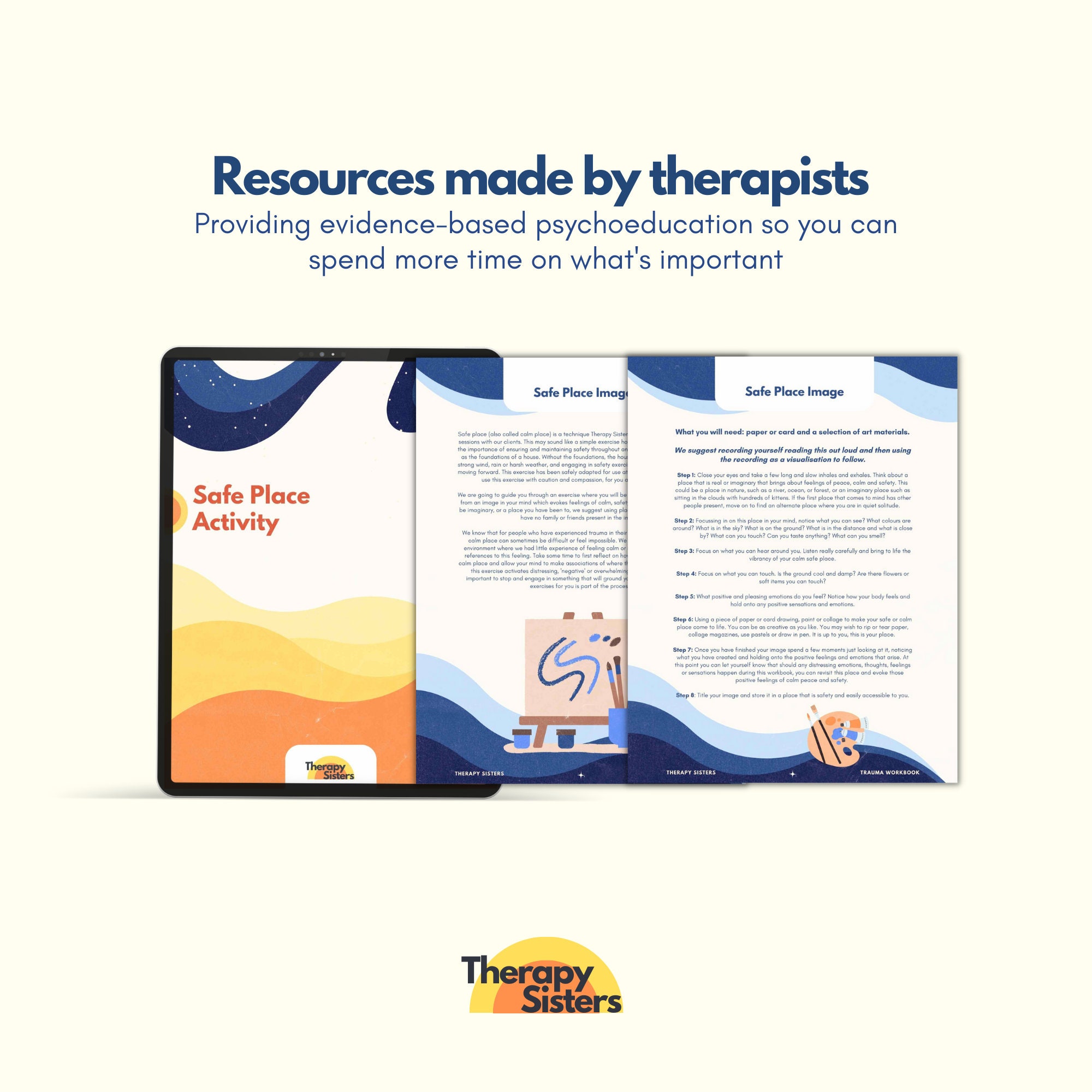 Trauma Informed Safe Place Therapeutic Activity | Trauma ...
