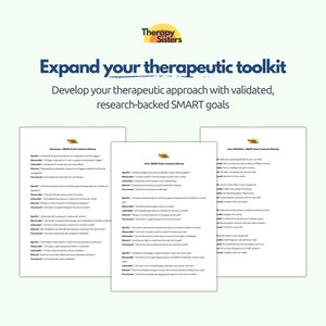 SMART Goals Treatment Planning Guide | Therapy Interventions Therapy ...
