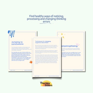 Cognitive Distortions Worksheets | Process Unhelpful Thinking Styles ...