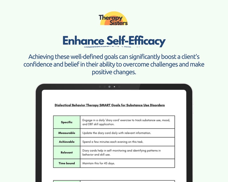 DBT SMART Goals for Sobriety and Addiction Treatment Planning ...