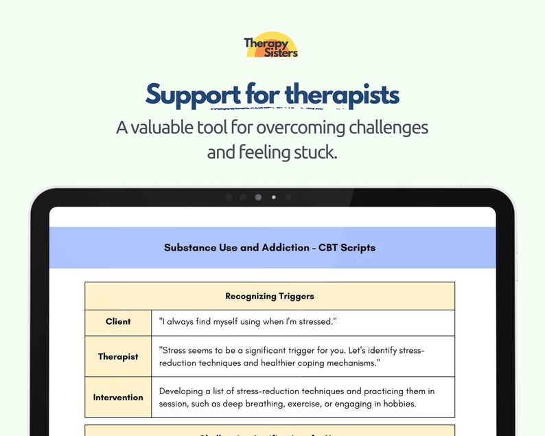 CBT Therapy Session Scripts Therapy Note Sentence Starters Therapy ...