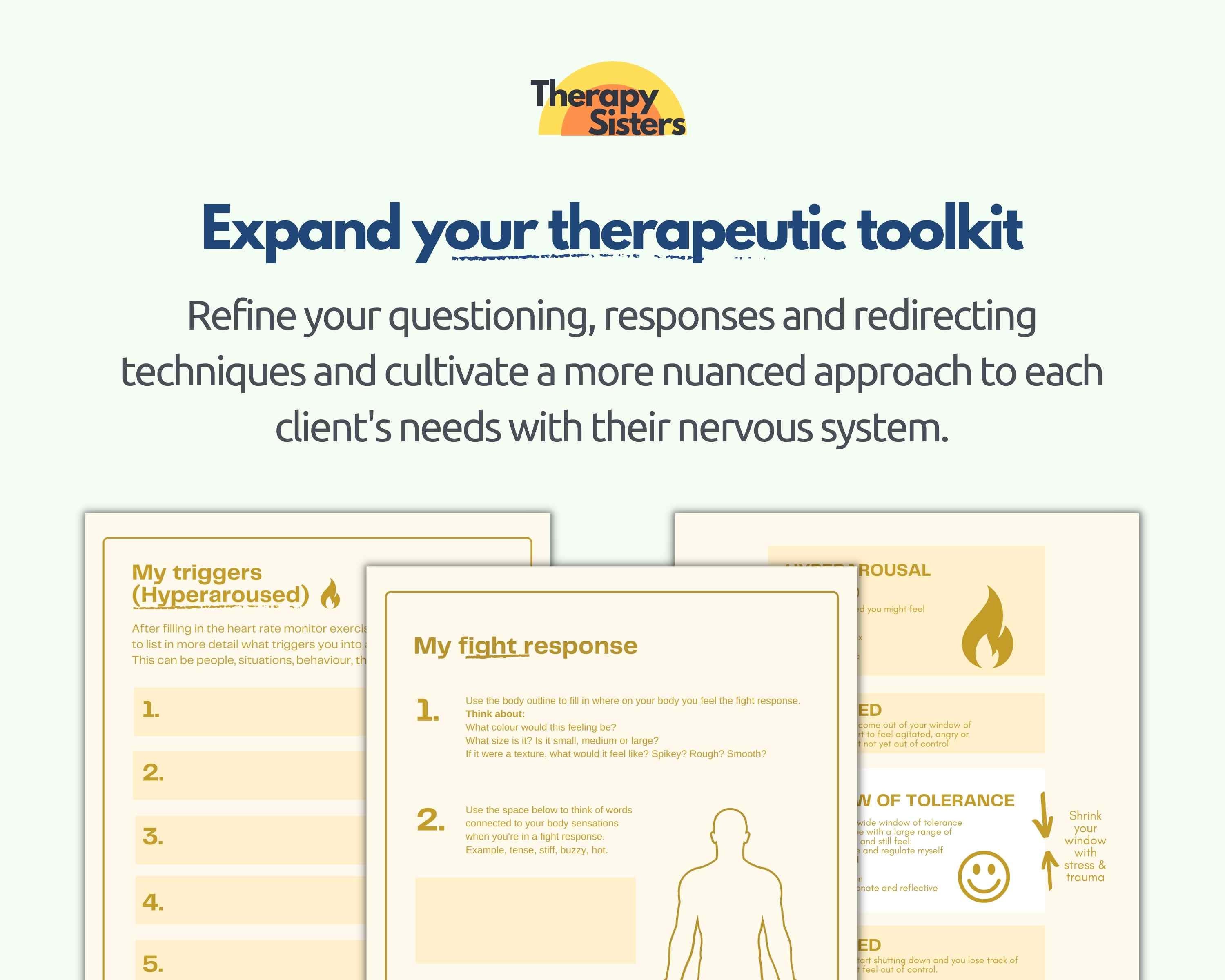 Nervous System Regulation Workbook | Polyvagal Theory Prefrontal Cortex ...