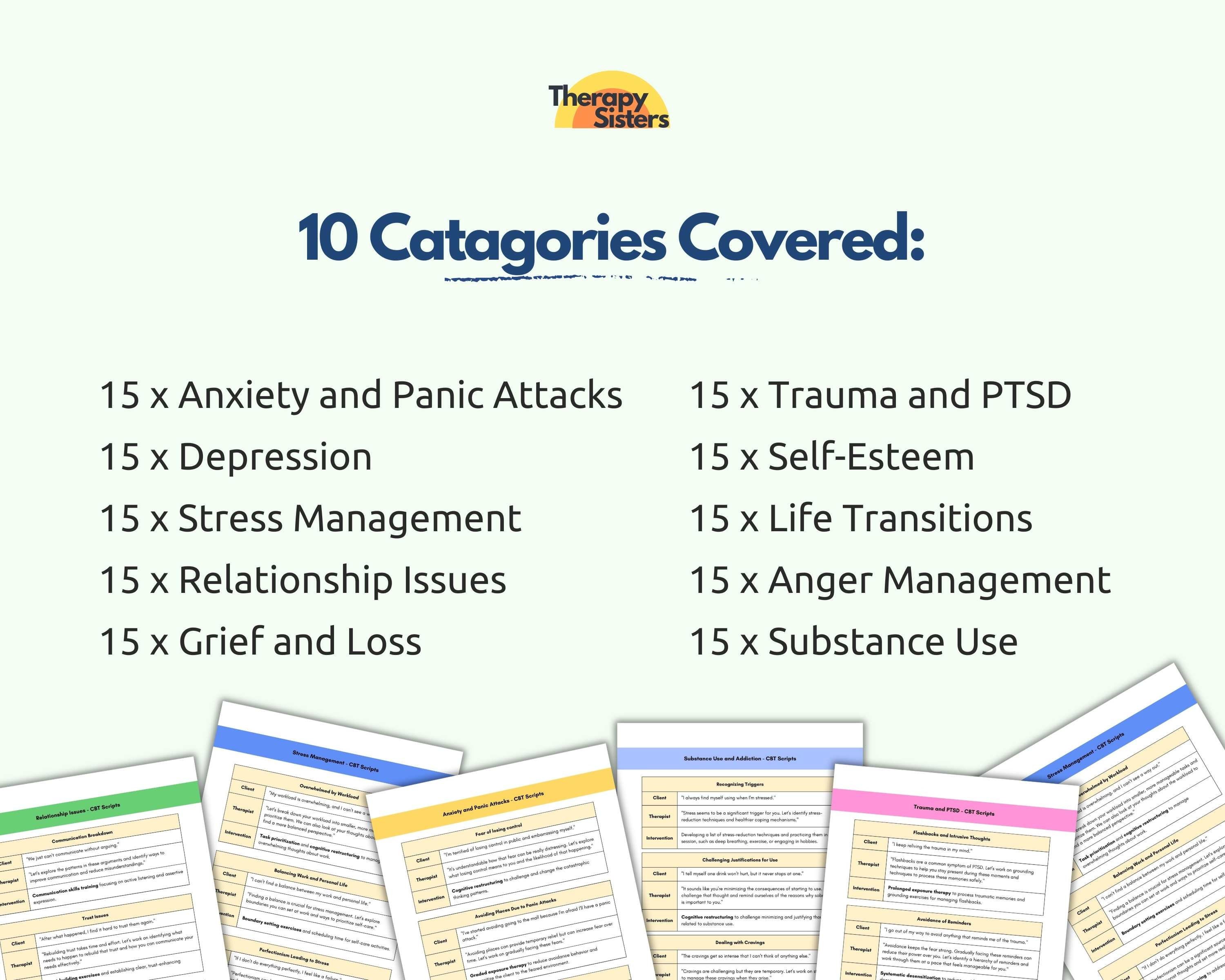 CBT Therapy Session Scripts Therapy Note Sentence Starters Therapy ...