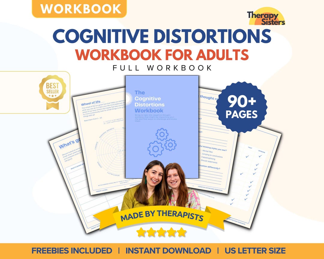 Cognitive Distortions Workbook | Process Unhelpful Thinking Styles ...