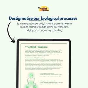 Adults Fight Flight Freeze Workbook | Polyvagal Theory Nervous System ...