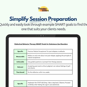 DBT SMART Goals for Sobriety and Addiction Treatment Planning ...