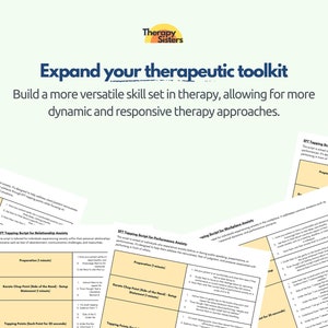 EFT Tapping Therapy Scripts | Therapy Tools Therapy Intervention ...