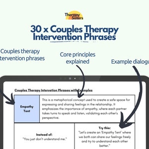 Couples Therapy Resource Bundle | Communication Tools Couples ...