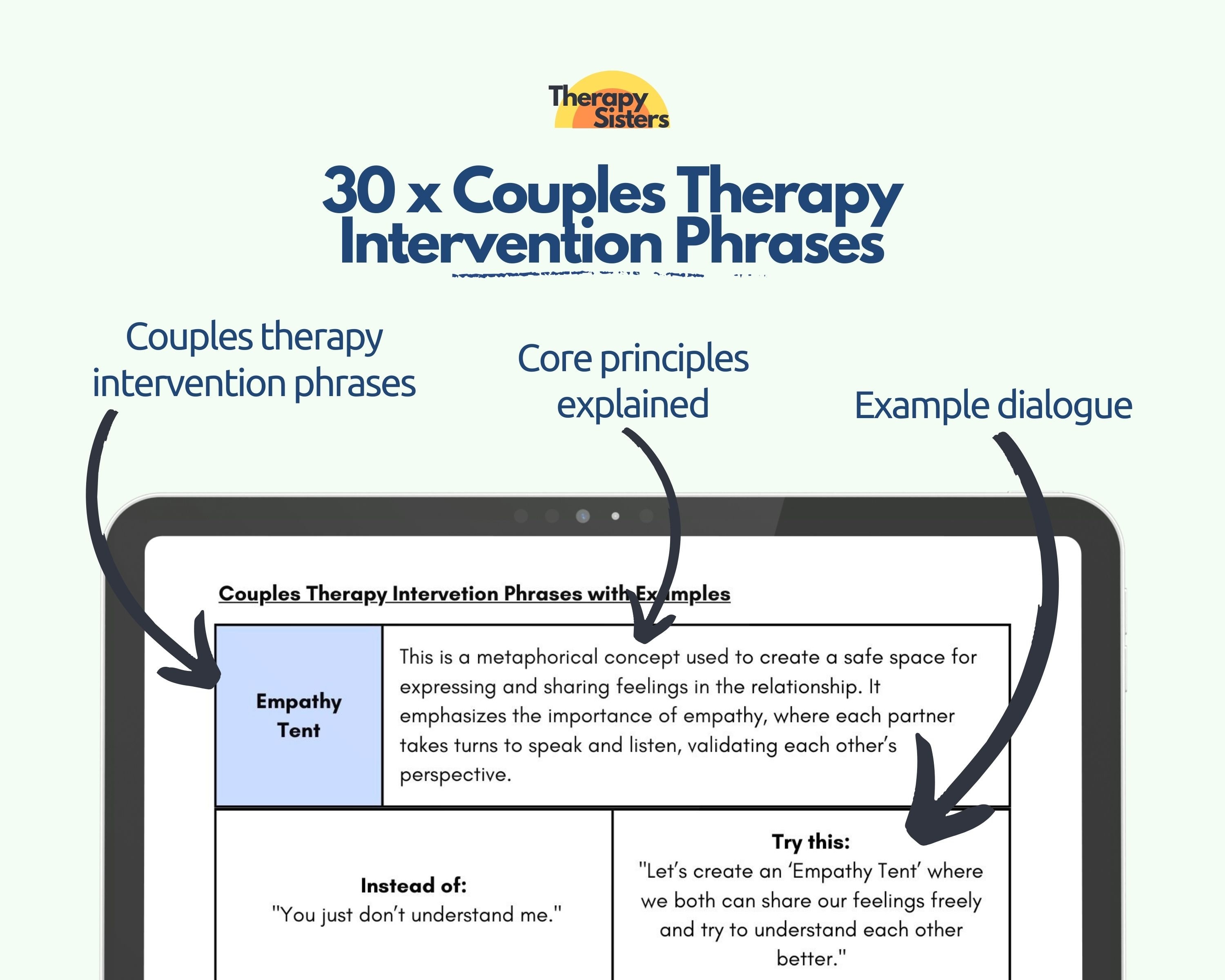 Couples Therapy Resource Bundle | Communication Tools Couples ...