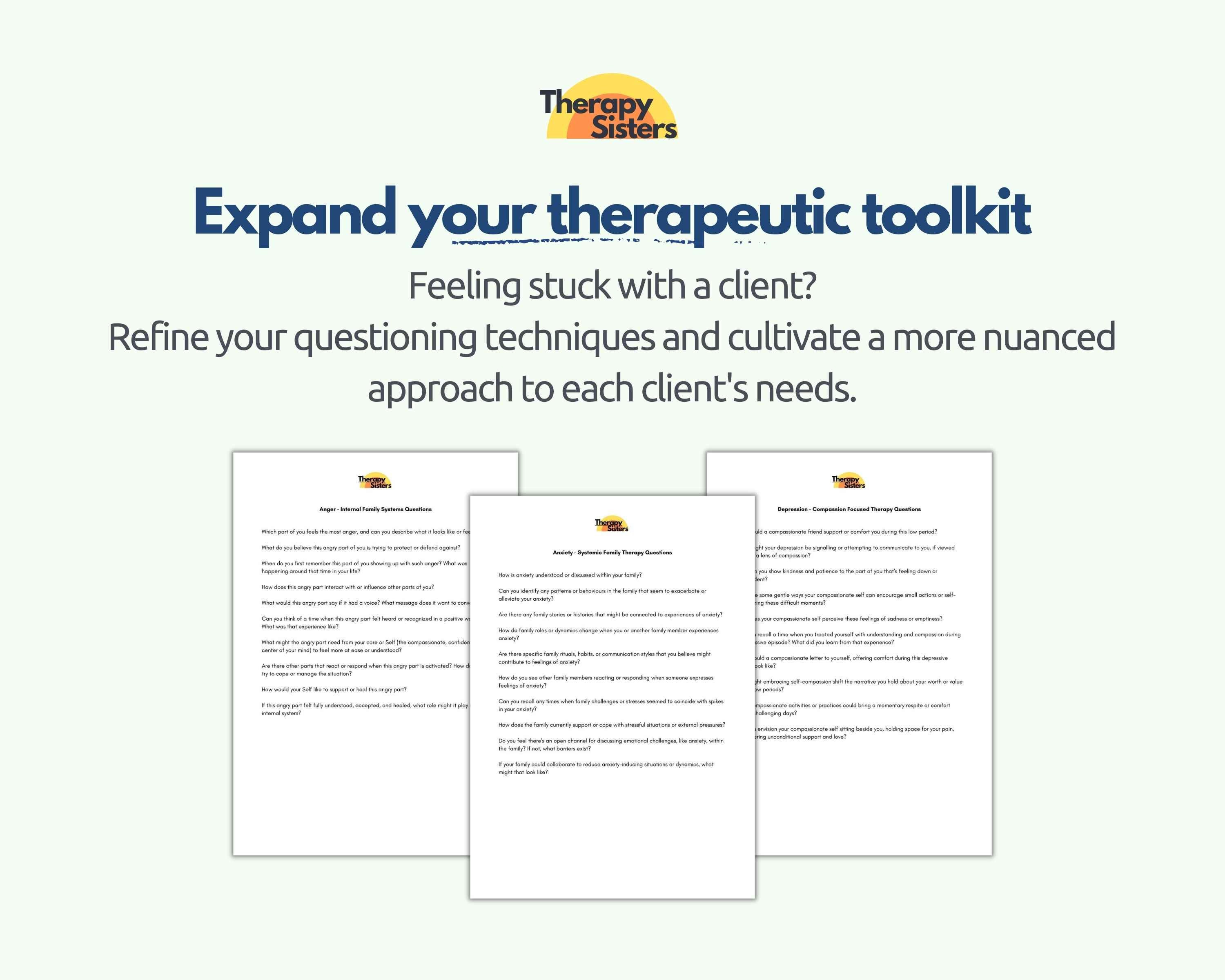 Therapist Resource Bundle 500 Therapy Questions 100 Polyvagal Questions ...
