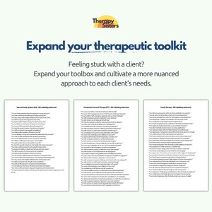 1000 Therapy Validating Statements Bundle | Therapy Interventions ...
