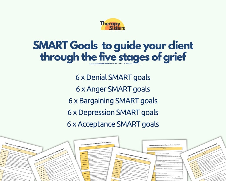 Gestalt Therapy SMART Goals for Grief Therapy Grief Workbook Grief ...