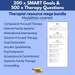 Therapist Resource Bundle 500 Therapy Questions 200 SMART Goals for ...