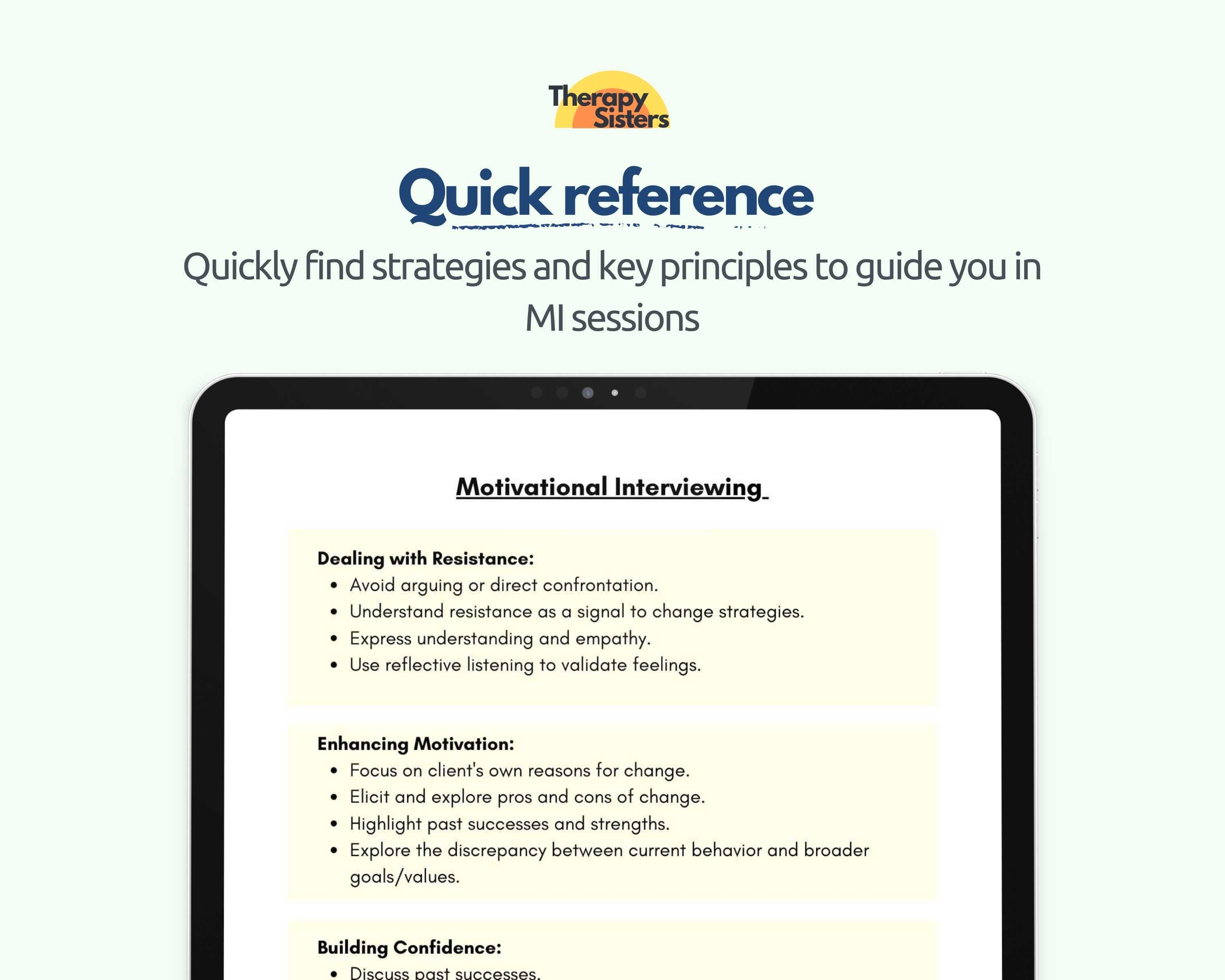 Motivational Interviewing Therapy Cheat Sheets MI Therapy Psychotherapy ... Motivational Interviewing Therapy Cheat Sheets MI Therapy Psychotherapy ...