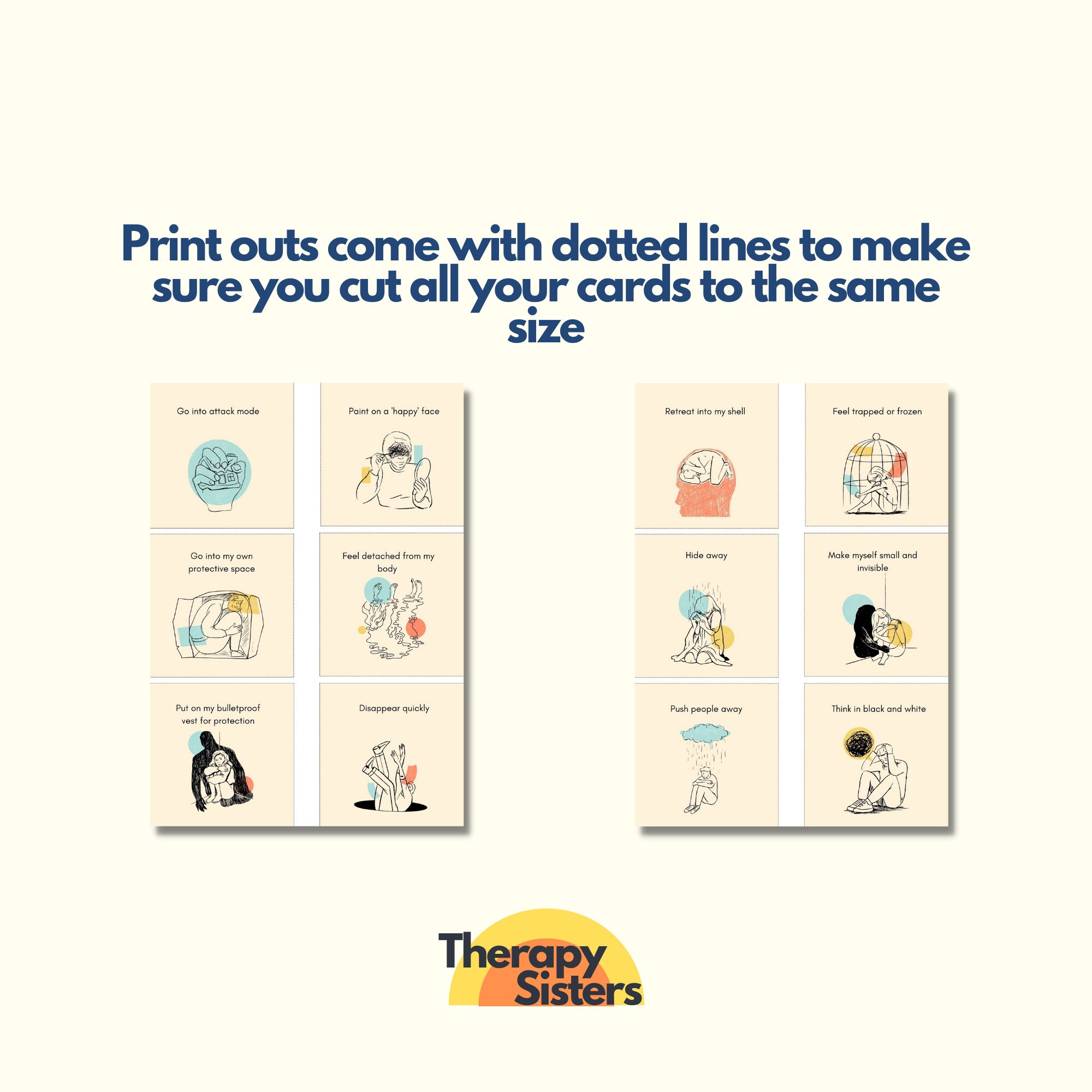 Trauma/ptsd Response Cards Teen Therapy Card Deck Counselling Tool ...