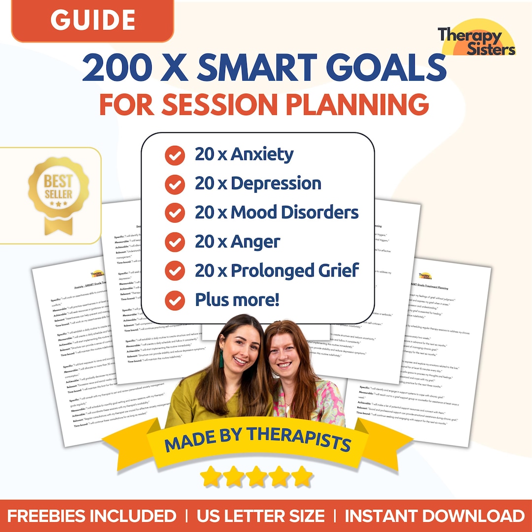 SMART Goals Treatment Planning Guide | Therapy Interventions Therapy ...