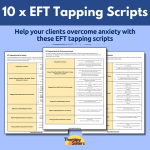 EFT Tapping Therapy Scripts | Therapy Tools Therapy Intervention ...