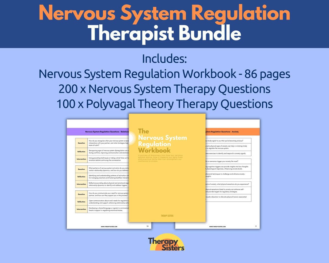 Nervous System Regulation Therapist Bundle Polyvagal Theory Prefrontal ...