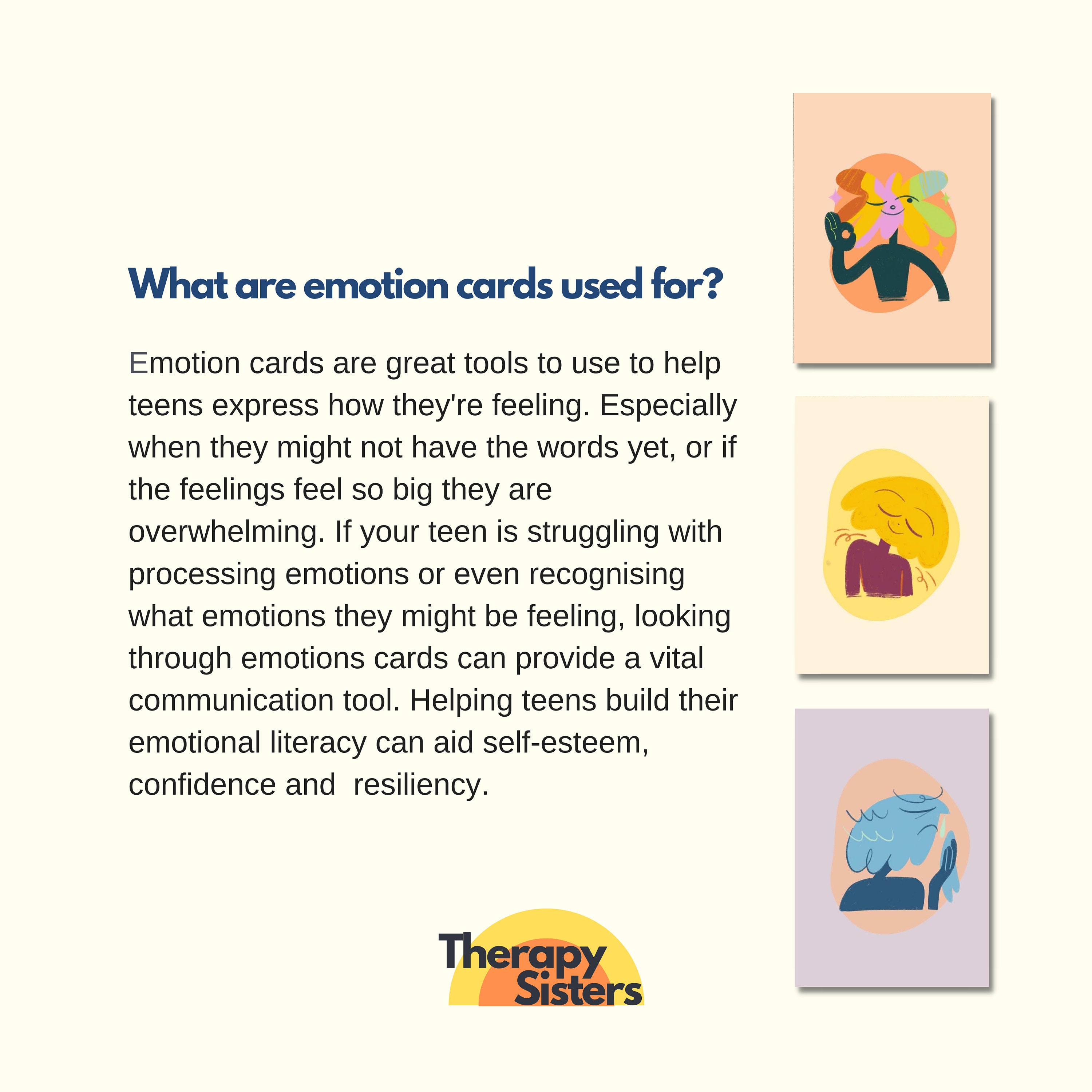 40 Adolescent Emotion Cards Teen Therapy Card Deck - Etsy