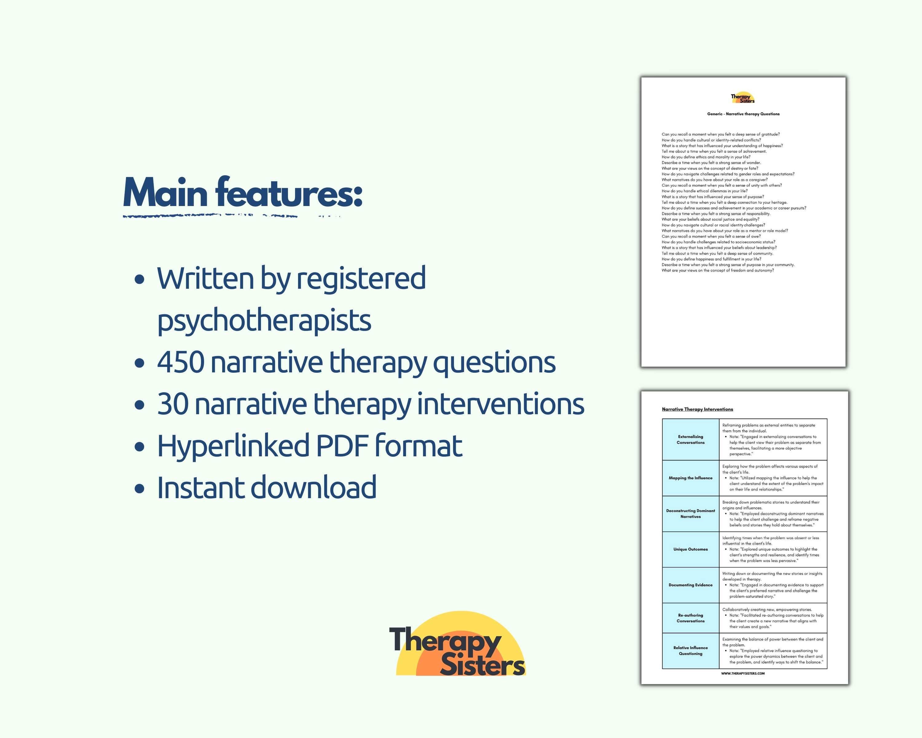 Narrative Therapy Resource Bundle Therapy Interventions Therapy Cheat ...