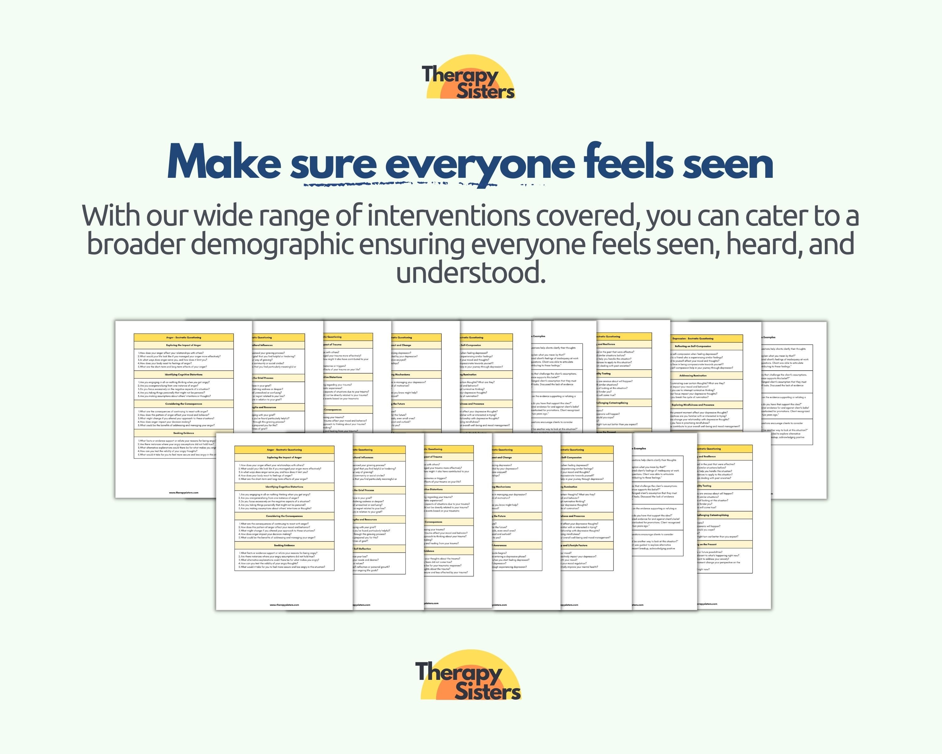 500 Socratic Questioning Therapy Questions | Intervention Phrases HIPAA ...