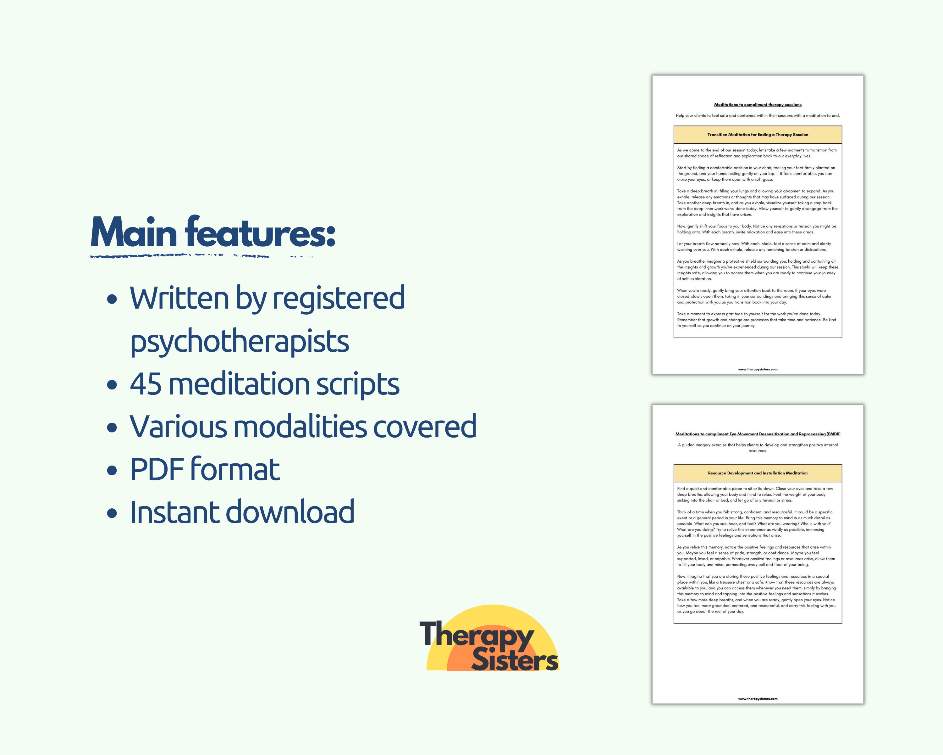 45 Guided Meditation Scripts Therapy Resources Therapy Cheat Sheet ...