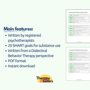 DBT SMART Goals for Sobriety and Addiction Treatment Planning ...