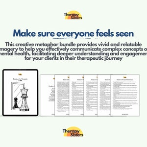 550 Therapy Metaphors Bundle | Therapy Interventions Therapy Cheat ...