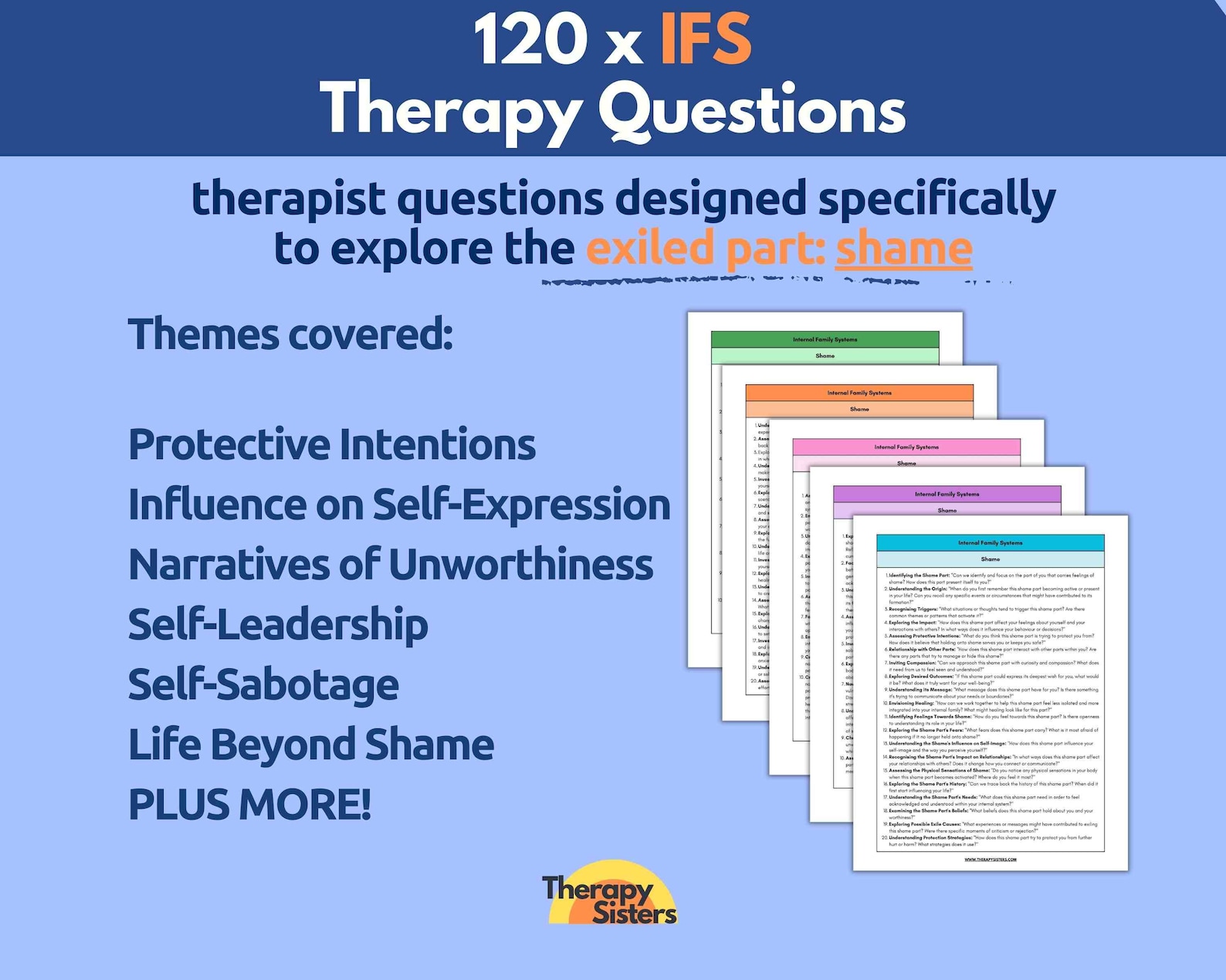 120 X IFS Exiled Part SHAME Questions | Internal Family Systems Therapy ...