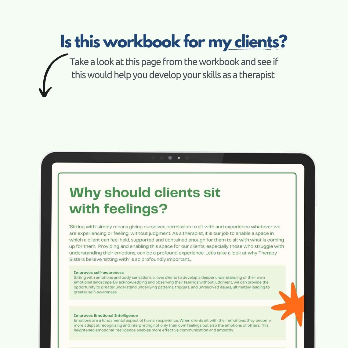 Sitting With Emotions Worksheets for Professionals Sitting With ...