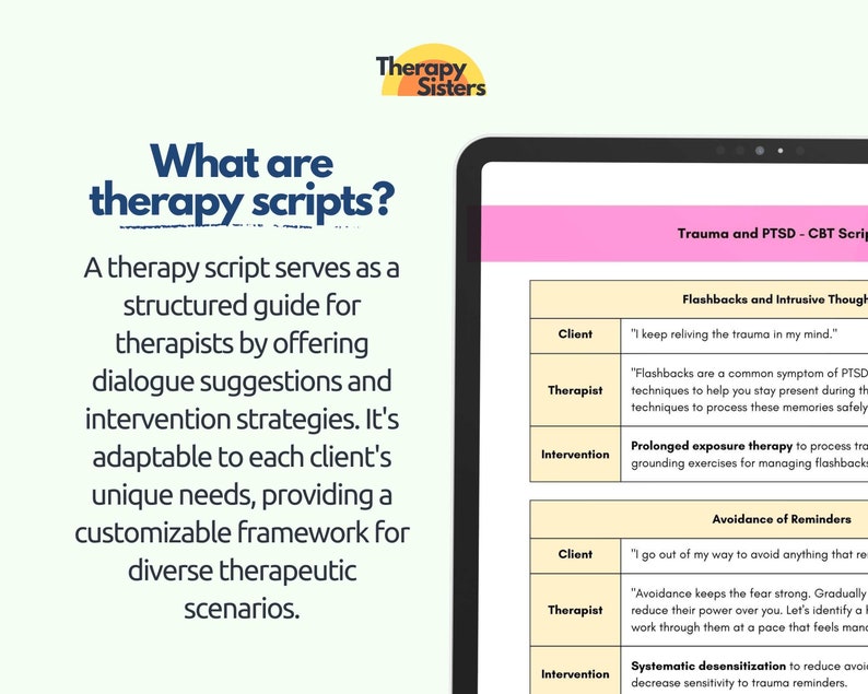 CBT Therapy Session Scripts Therapy Note Sentence Starters Therapy ...
