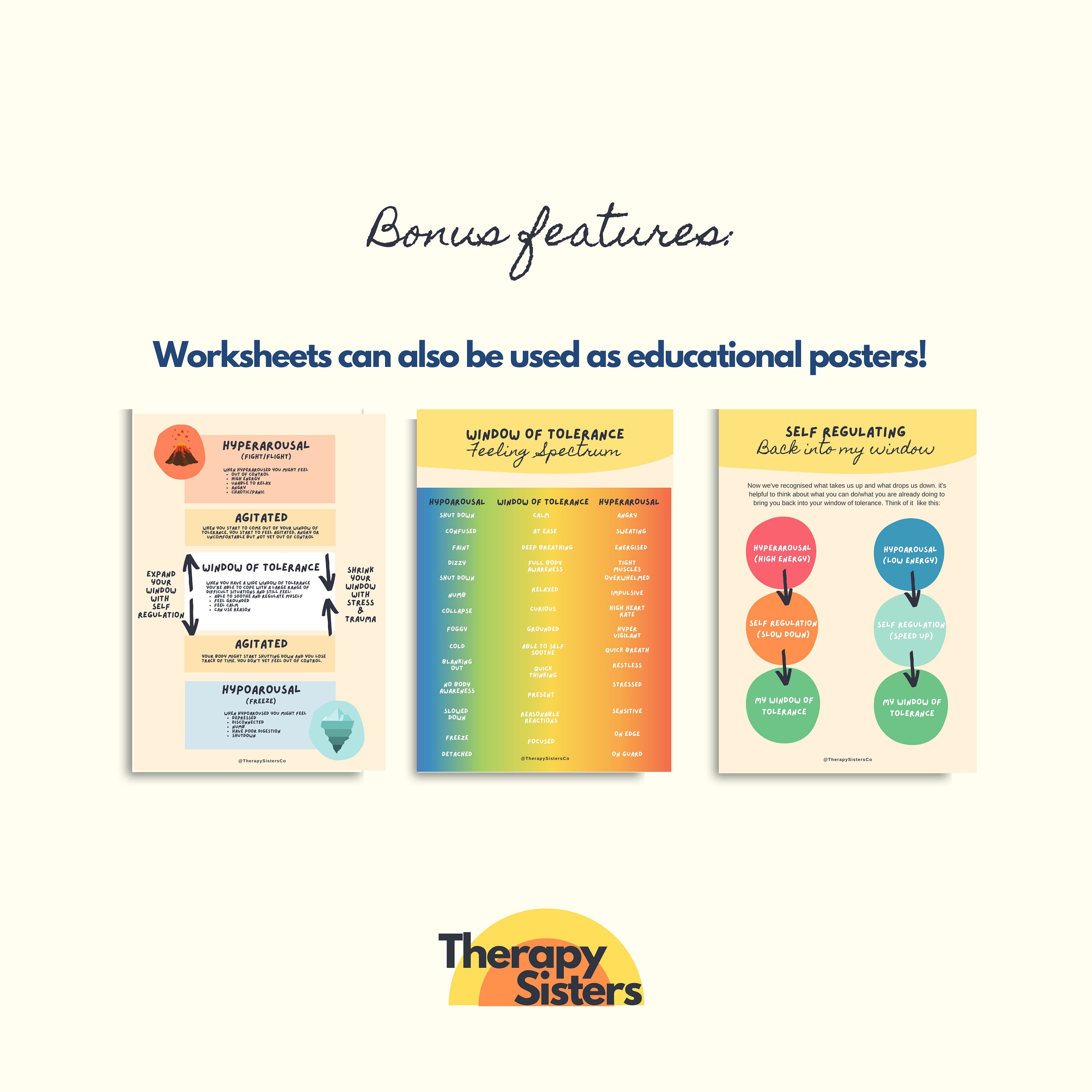 Window of Tolerance Worksheet Trauma Therapy DBT Therapy - Etsy UK