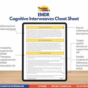 540 X Cognitive Interweave Guide for Eye-movement Desensitization and Reprocessing EMDR ...
