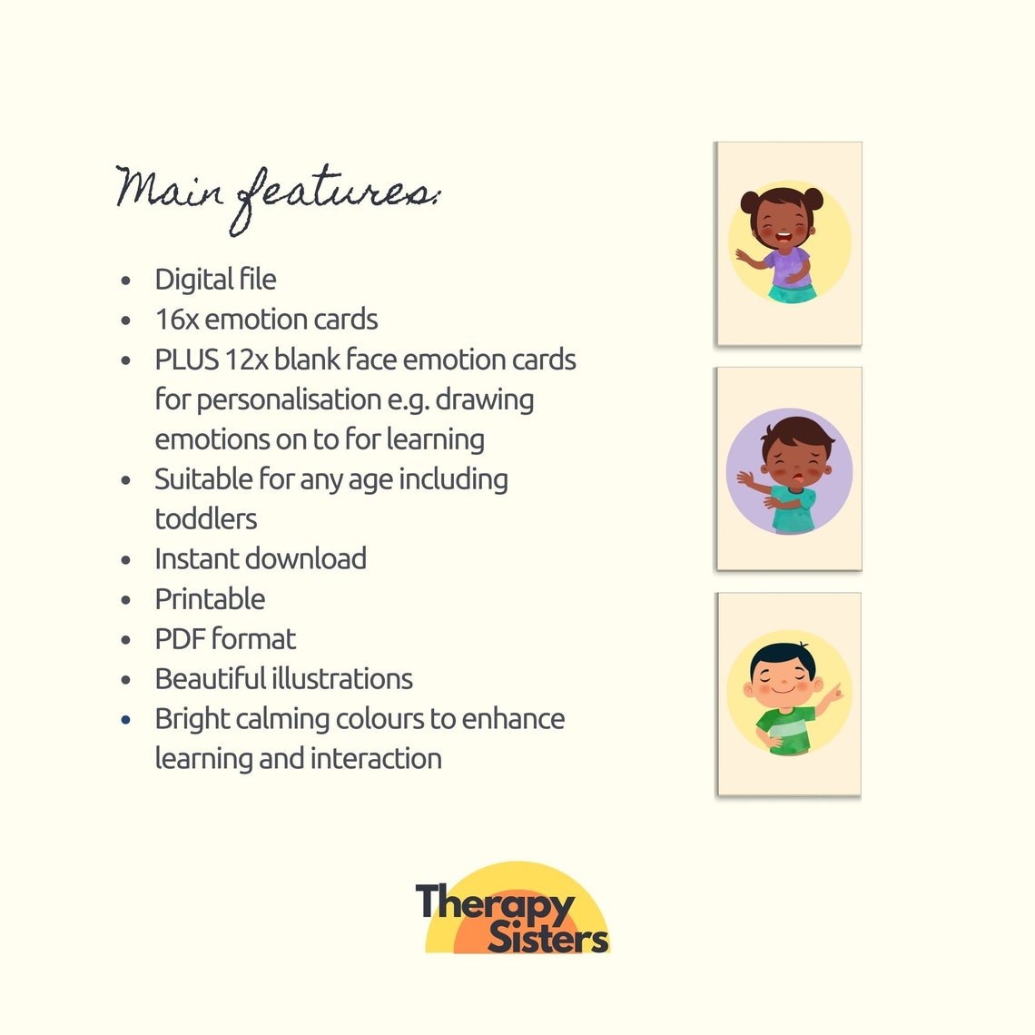 28 Kids Emotion Cards | Conversation Starter Adolescent Emotions Lesson ...