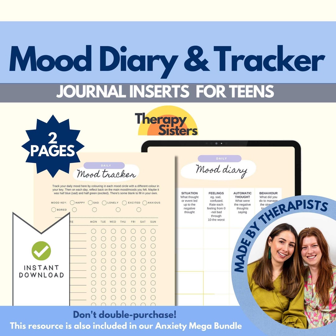 Digital Mood Diary and Tracker | Daily Mood Tracker Mood Journal Mood ...