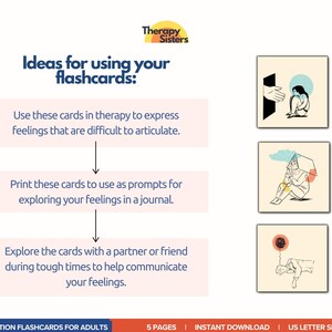 30 Emotion Flashcards | Teen Therapy Card Deck Counselling Tool Therapy ...
