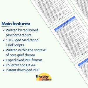 10 X 25-minute Guided Meditation Scripts for Grief | Grief and Loss ...