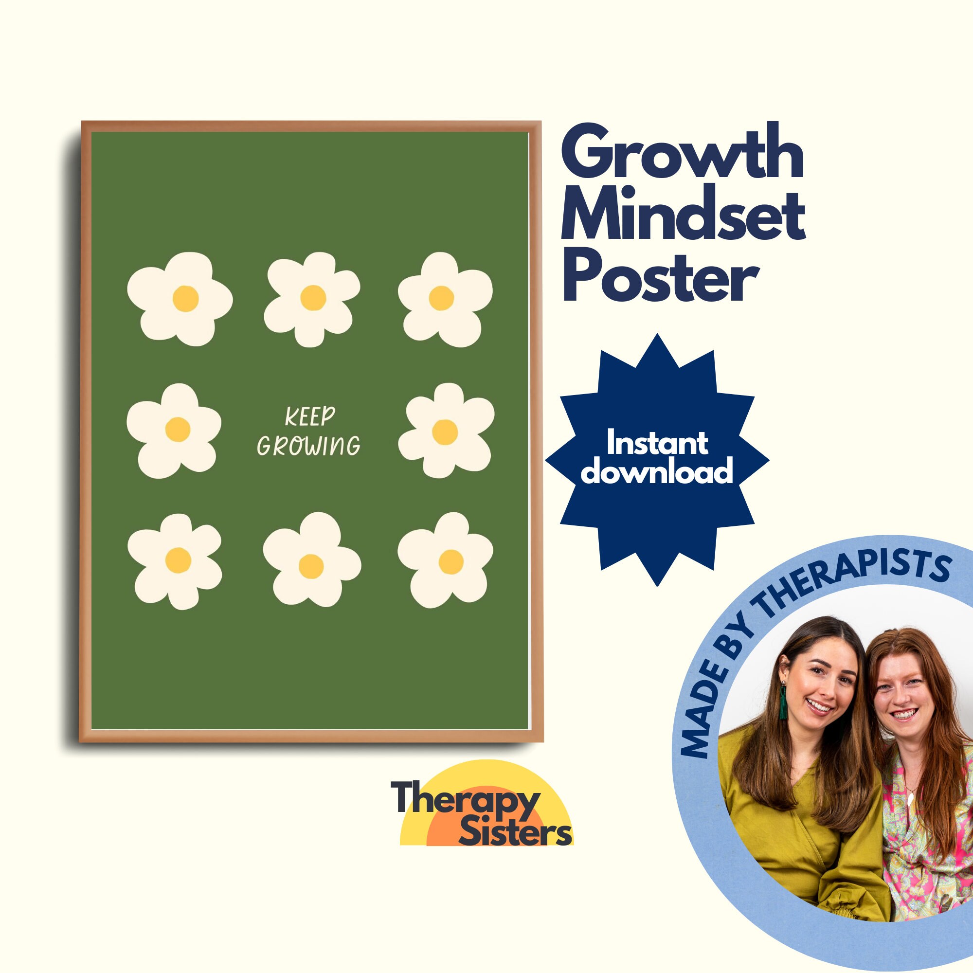 Growth Mindset Poster Growth Mindset Vs Fixed Mindset Therapy Office ...