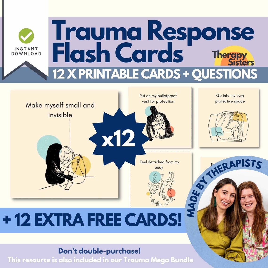 Trauma/ptsd Response Cards Teen Therapy Card Deck - Etsy