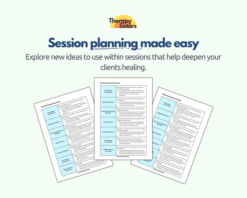 Narrative Therapy Resource Bundle Therapy Interventions Therapy Cheat ...