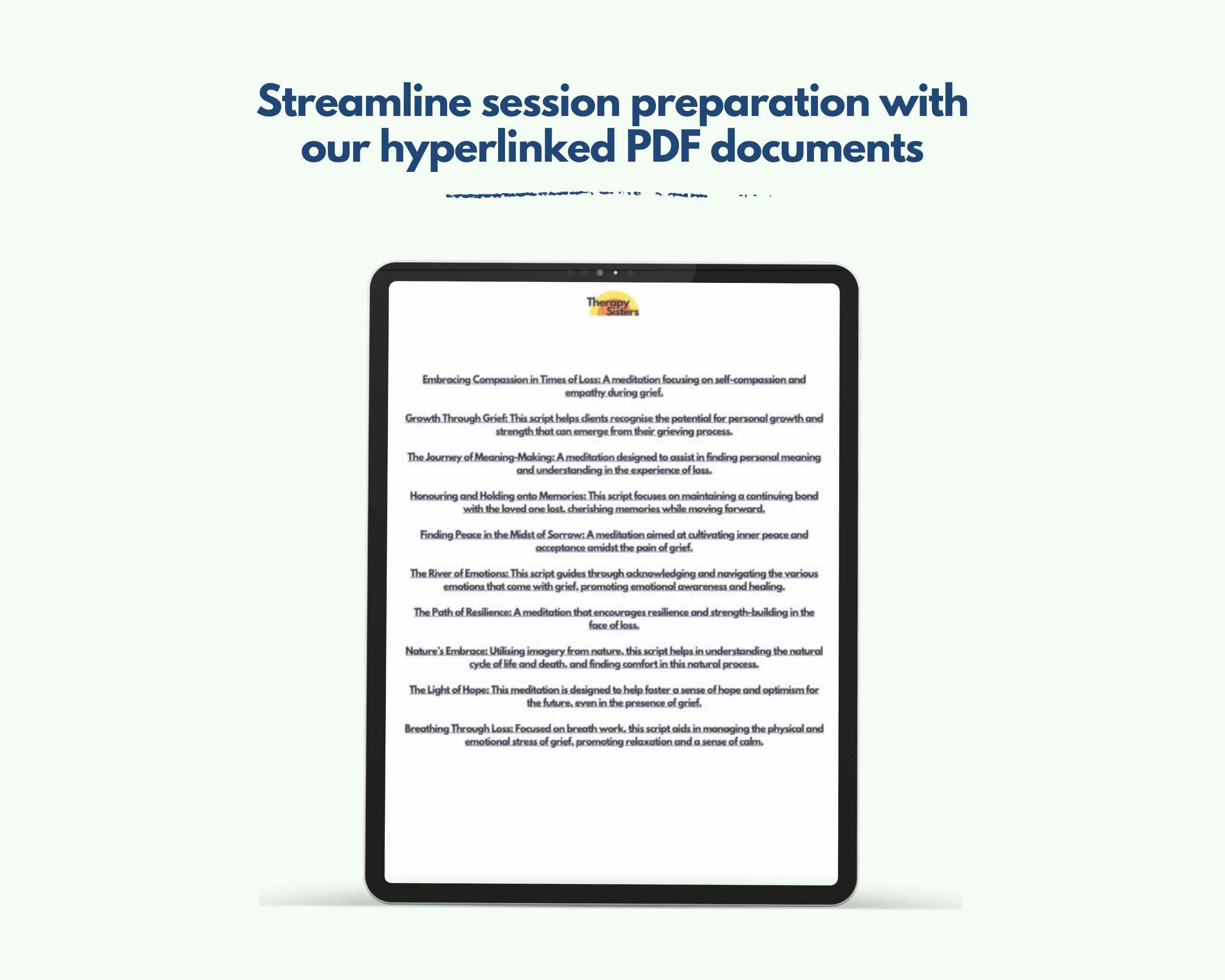 10 X 25-minute Guided Meditation Scripts for Grief Grief and Loss ...