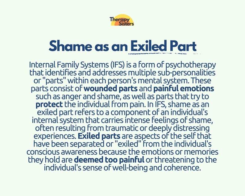 120 X IFS Exiled Part SHAME Questions | Internal Family Systems Therapy ...