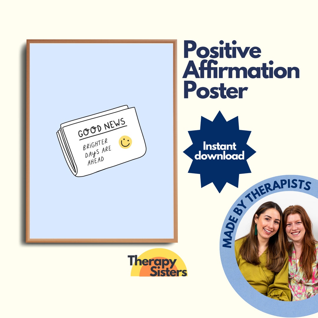 Positive Affirmation Therapy Office Decor Poster Therapy Office Art ...