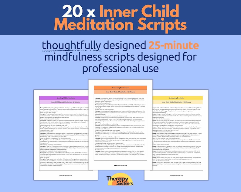 20 X 25-minute Inner Child Guided Meditation Scripts | Psychologist ...