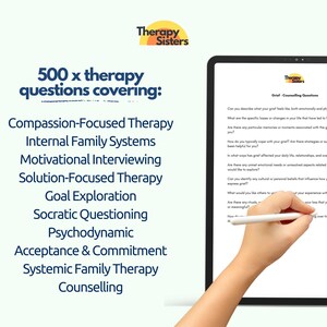 Therapist Resource Bundle | 500 Therapy Questions 200 SMART Goals for ...