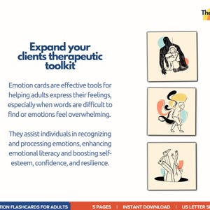 30 Emotion Flashcards | Teen Therapy Card Deck Counselling Tool Therapy ...