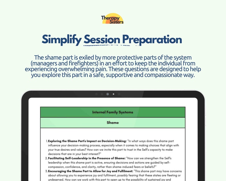120 X IFS Exiled Part SHAME Questions Internal Family Systems Therapy ...