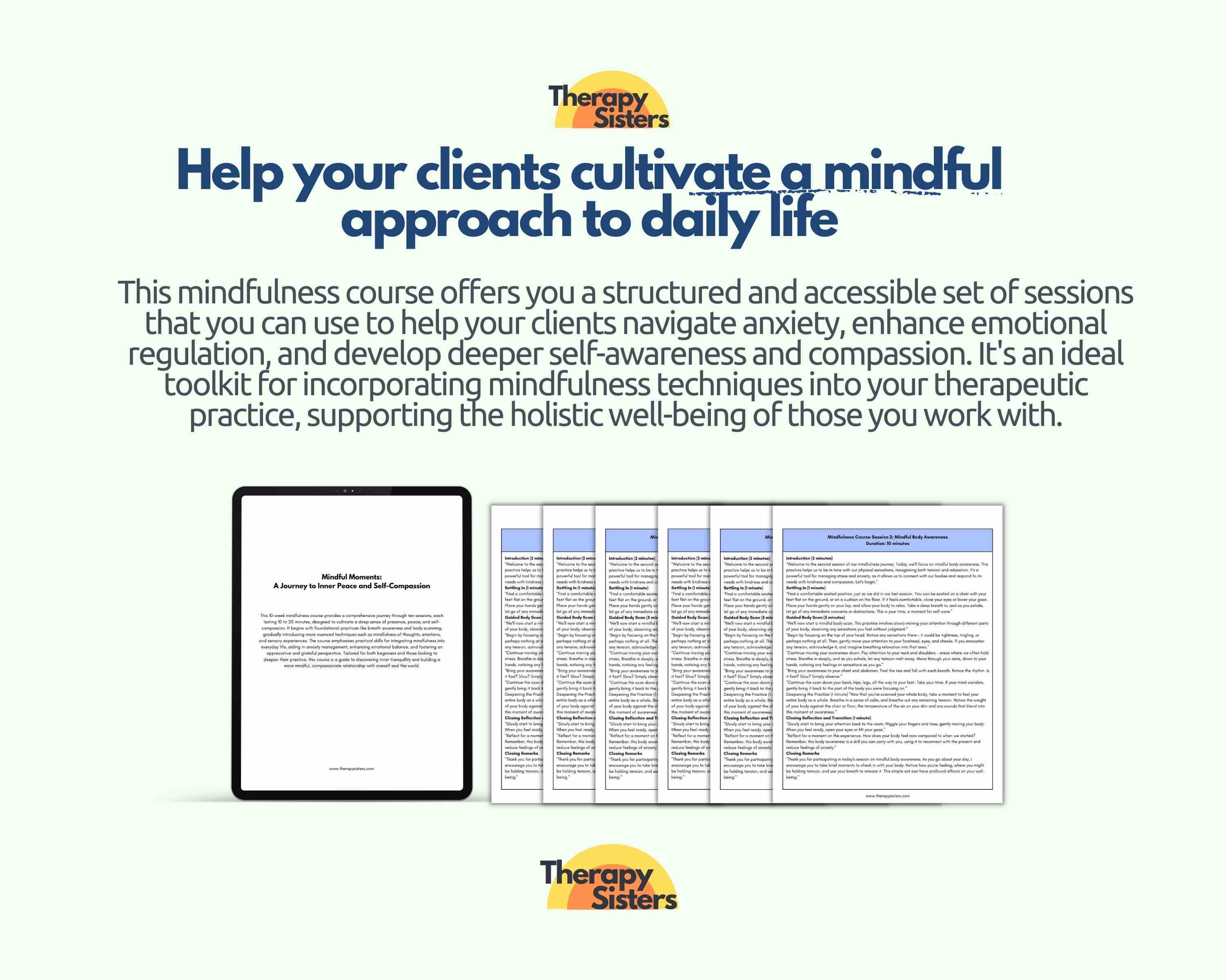 10-week 15-minute Guided Meditation Scripts Therapy Resources Therapy ...